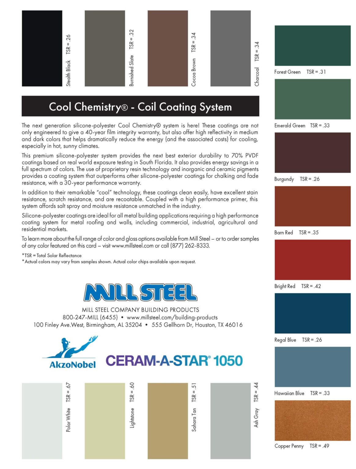 Metal Color Charts - Reibus Logistics
